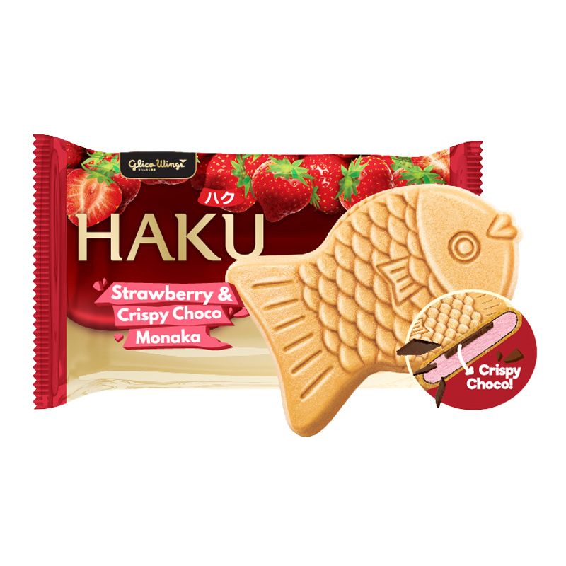 Jual Glico Wings Haku Monaka Strawberry & Crispy Choco Ice Cream 100 Ml Di Seller Alfamart ...