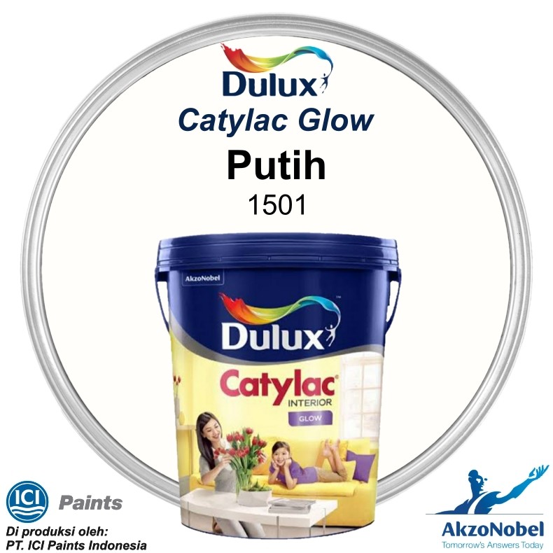 Jual Cat Tembok Dulux Catylac Interior Glow Putih 1501 4,5kg Di Seller ...