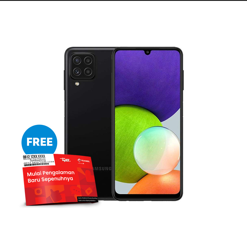 Jual Samsung Galaxy A22 LTE Smartphone [6/128GB] Free Telkomsel Starter ...