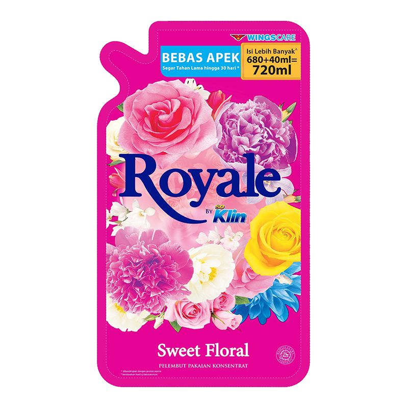 Jual Royale by so Klin Pelembut Pakaian Sweet Floral 680 + 40 ml di ...