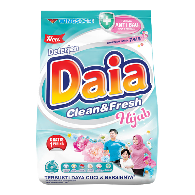 Jual Daia Deterjen Bubuk Clean & Fresh Hijab 800 g di Seller Alfamart ...