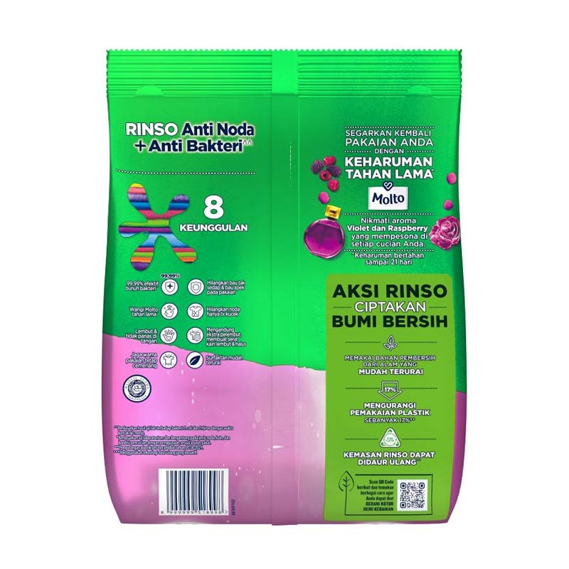 Promo Rinso Molto Detergent Bubuk Deterjen Anti Noda Perfume Essence 1. ...