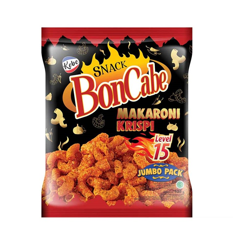 Jual Kobe Snack BonCabe Makaroni Krispi Level 15 135 g di Seller ...