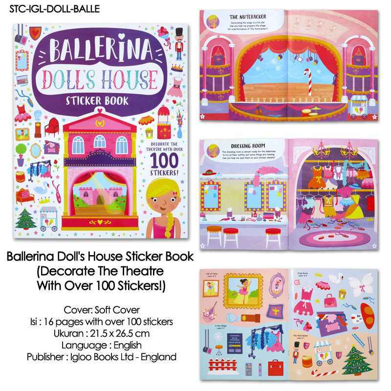 Jual Ballerina Doll's House Sticker Book (decorate The Palace With Over ...