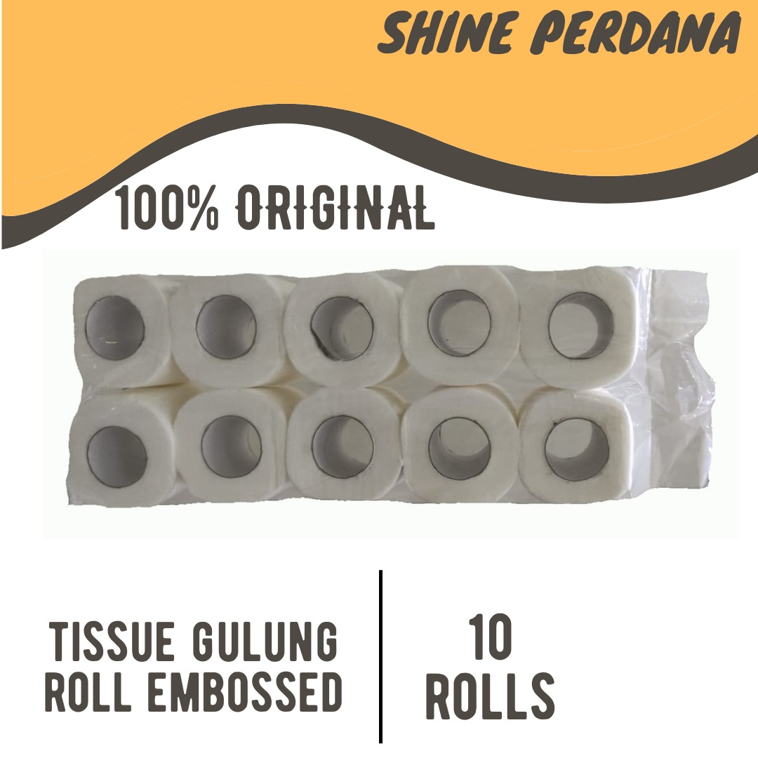 Jual Tissue Tisu Gulung Roll Embossed isi 10 roll 2ply Non Parfumed ...