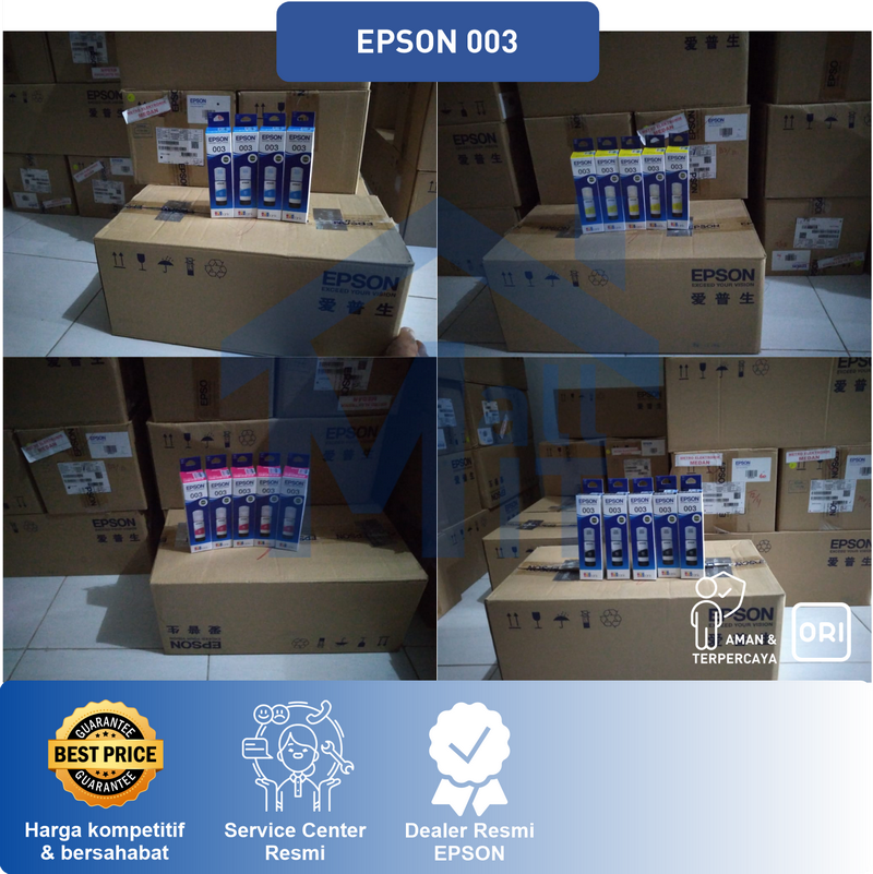 Promo Jkt (bisa Cod) - Tinta Printer Epson 003 T003 T-003 Original ...