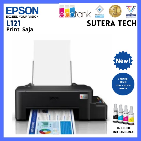Jual Printer Epson Eco Tank L121 A4 Ink Tank di Seller Sutera Tech - Mangga Dua Selatan, Kota ...
