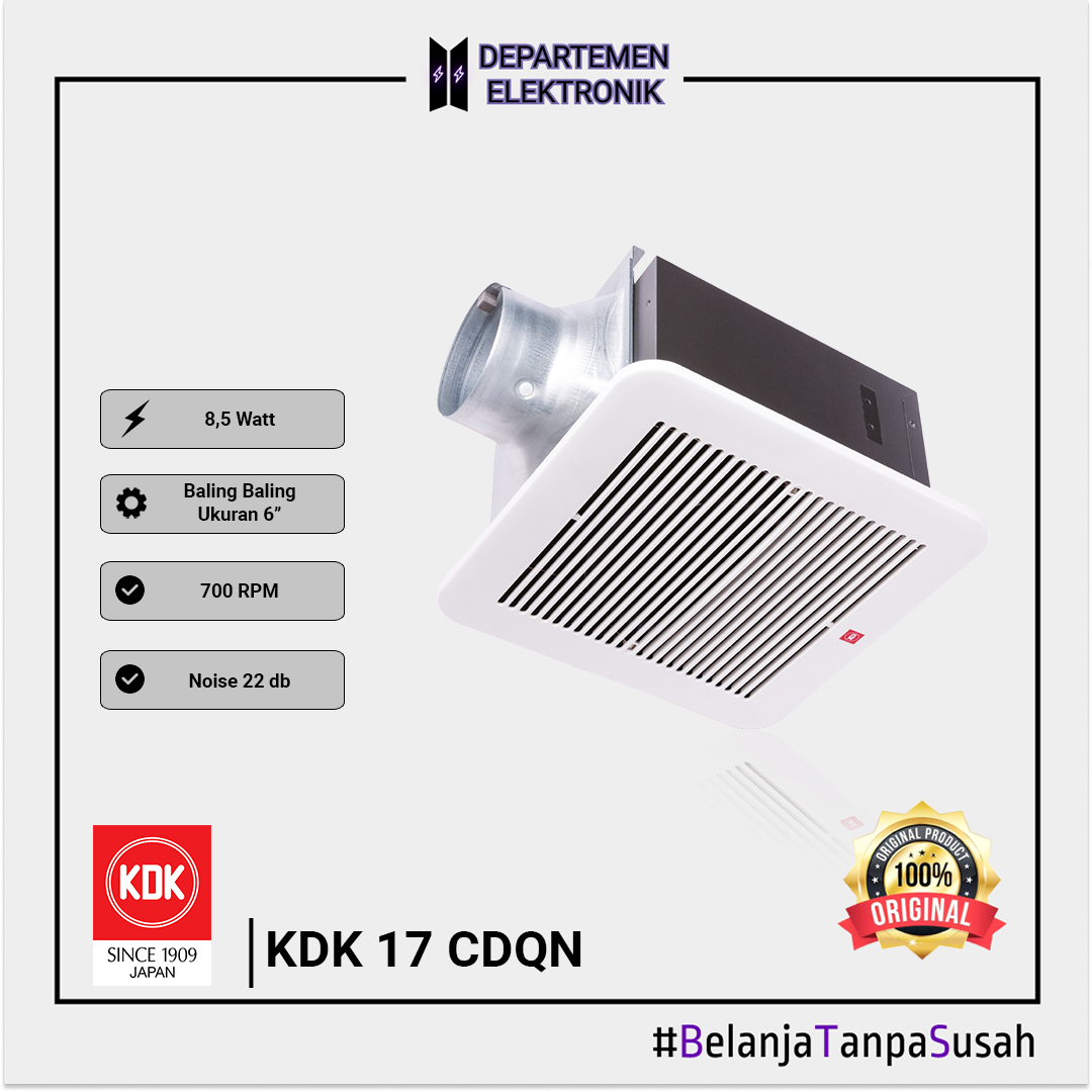 Jual KDK CEILING MOUNT SIROCO 17M EXHAUST / EXHAUST PLAFON / KDK 17 ...