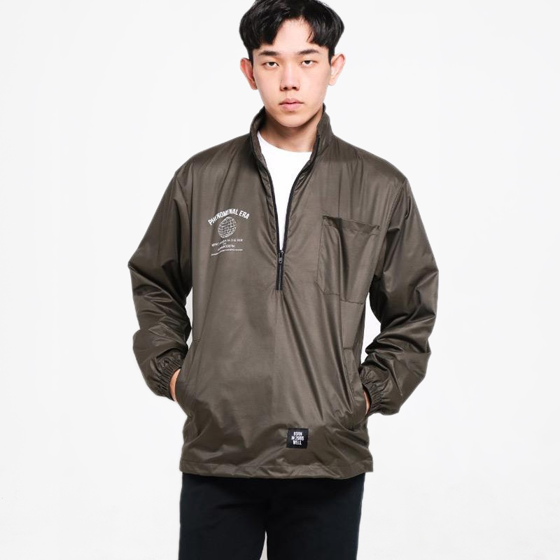 Jual Wellborn X Blibli Era Half Zip Jacket - Olive di Seller Wellborn X ...