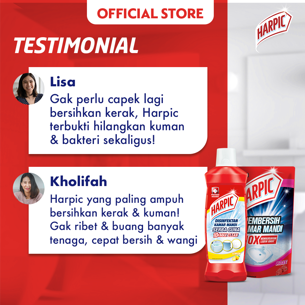 Promo Harpic Bathroom Lime Bottle 450 Ml - Pembersih Permukaan Kamar ...