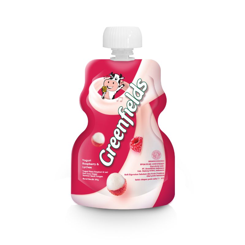 Jual Greenfields Kids Yogurt Pouch Raspberry Lychee [80 g] di Seller ...