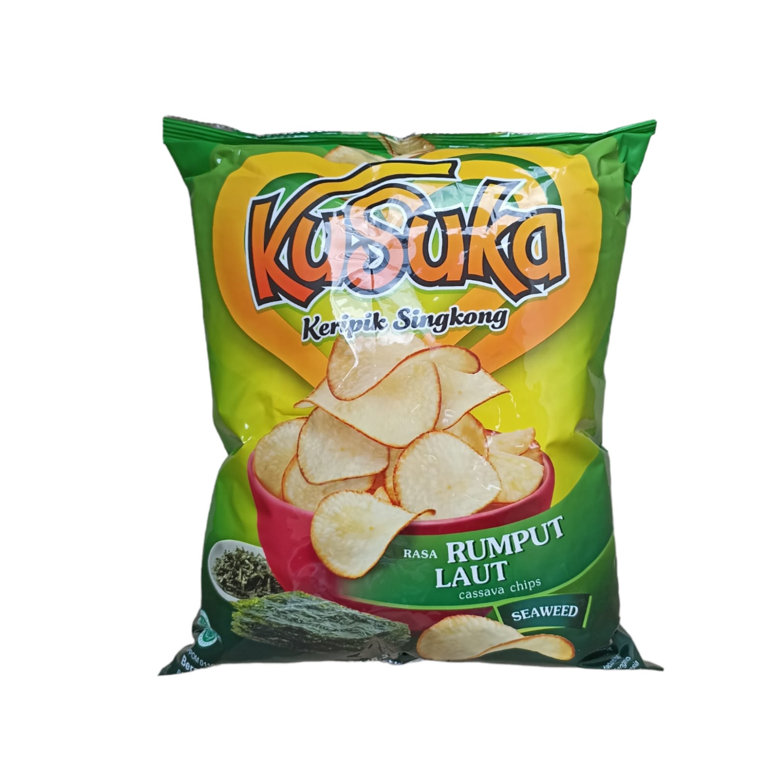 Promo Kusuka Rumput Laut Keripik Singkong [180 g] Diskon 10% di Seller HASAN MART - Binong, Kab ...