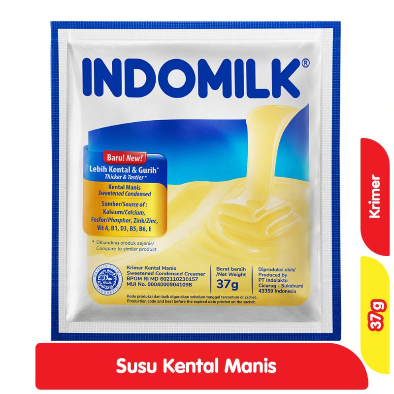 Jual INDOMILK Krimer Kental Manis Putih 6 x 37 g di Seller Alfamart ...