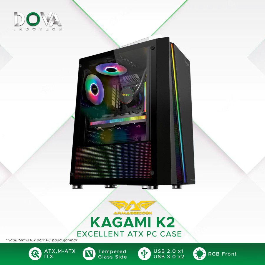 Promo Armaggeddon Kagami K2 Excellent ATX Gaming PC with RGB Lightning ...