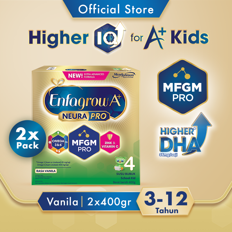 Promo Enfagrow A+ 4 Vanila Susu Formula 400 g [2 Pcs] Diskon 34% di Seller Reckitt Benckiser ...