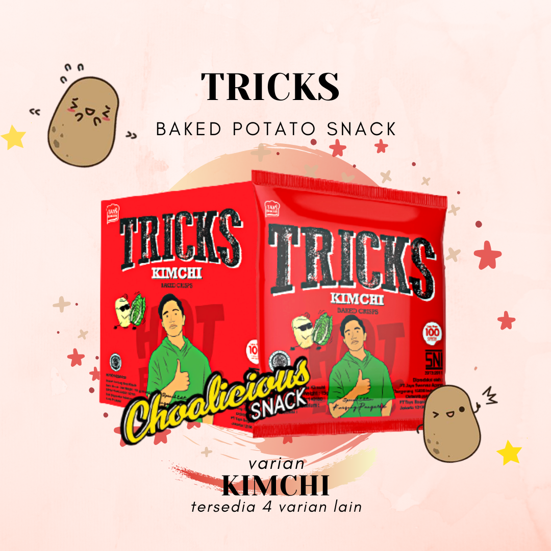 Jual TRICKS Baked Potato Crisps Snack Rasa Kimchi di Seller CHOALICIOUS ...