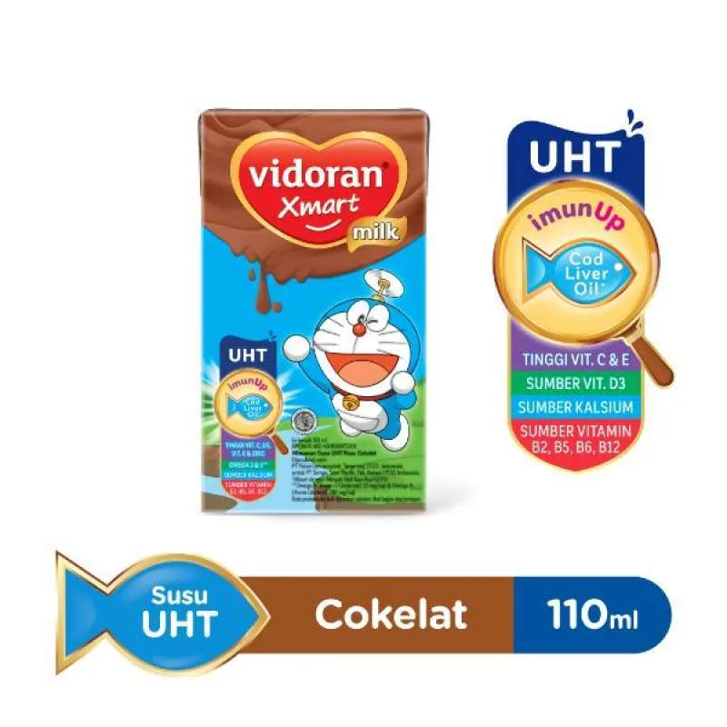 Jual Vidoran Xmart Kids Susu UHT Cokelat 110 ml di Seller Alfamart ...