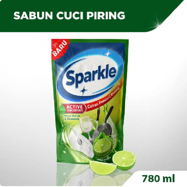 Promo Bandung - Sparkle Jeruk Nipis Cairan Pencuci Piring Pouch [780 mL] Diskon 11% di Seller ...