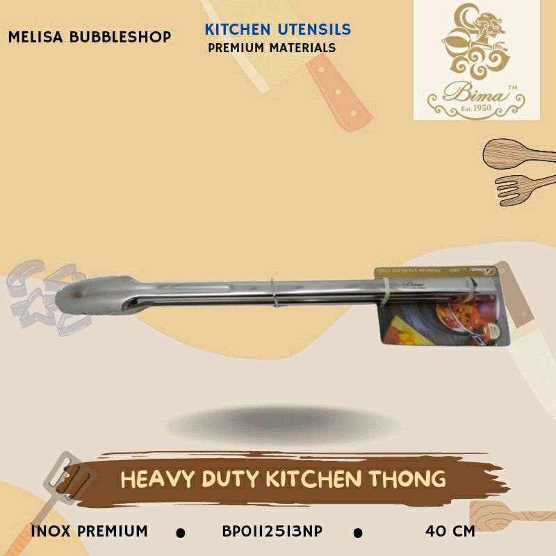 Jual Bima Kitchen Thong 40 Cm Capitan Makanan Stainless Capit Panjang ...
