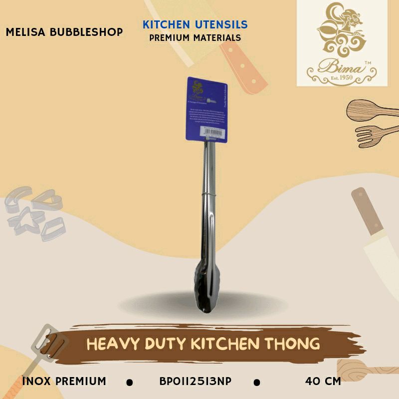 Jual Bima Kitchen Thong 40 Cm Capitan Makanan Stainless Capit Panjang ...