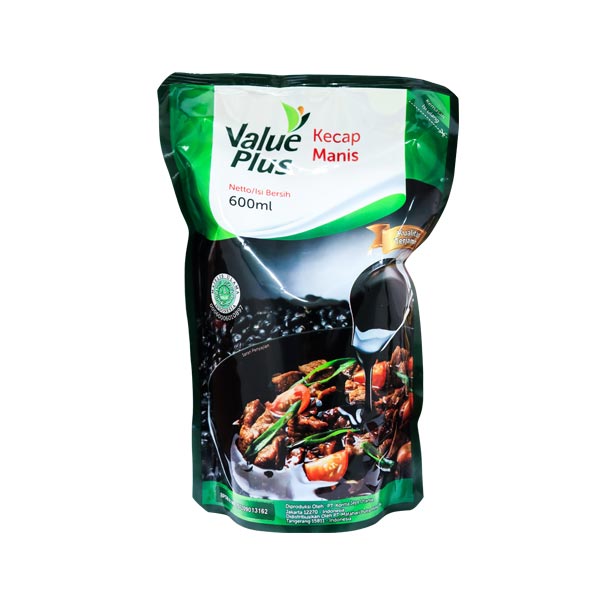 Jual VALUE PLUS KECAP MANIS POUCH 600 ML - HYPERMART di Seller ...