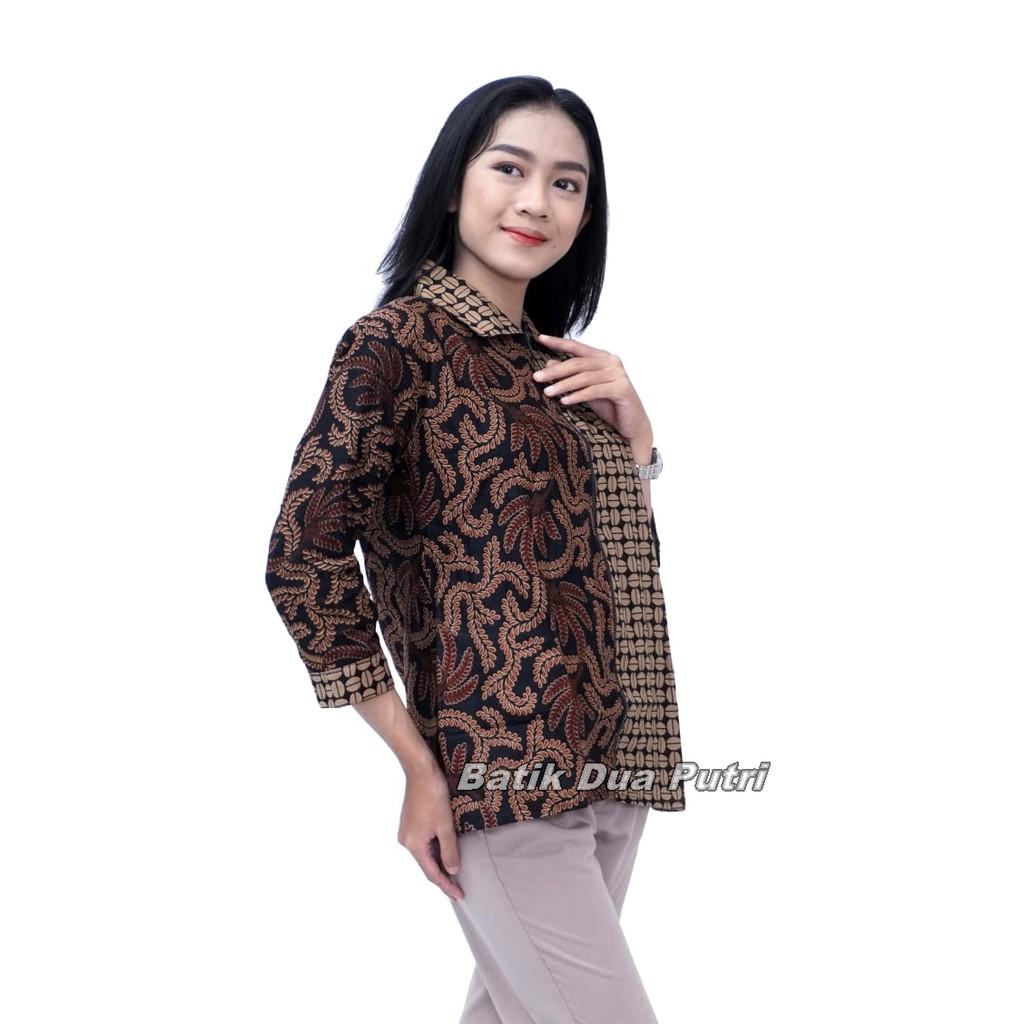 Jual Batik Dua Putri Batik Kombinasi Blouse Wanita - Pethey Chita - PRIA L di Seller Batik Dua ...