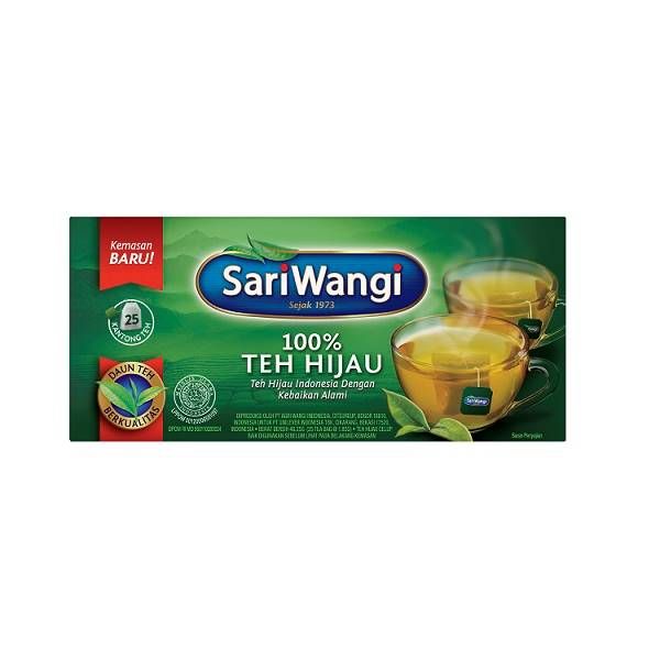 Jual SARIWANGI GREEN TEA TEA BAG ISI 25 PCS - TEH di Seller Hypermart ...