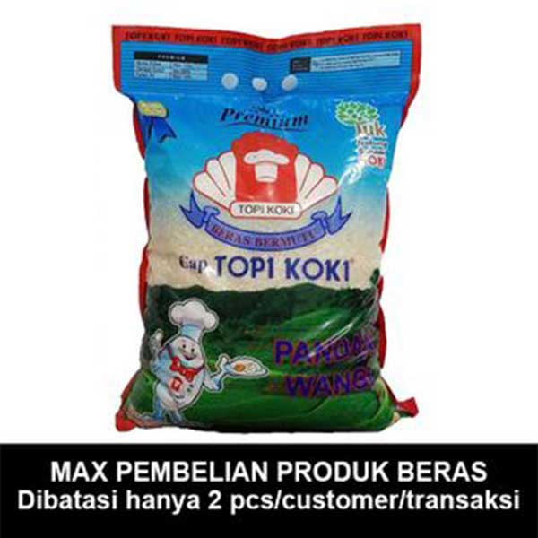 Jual TOPI KOKI BERAS PANDAN WANGI 5KG di Seller Hypermart Lombok ...