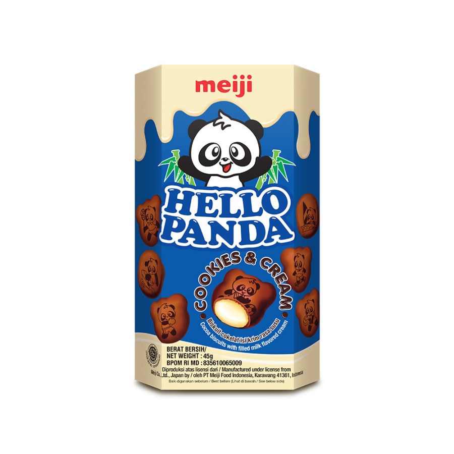 Jual Groceries - Meiji Hello Panda Cookies & Cream Biskuit [45 G ...