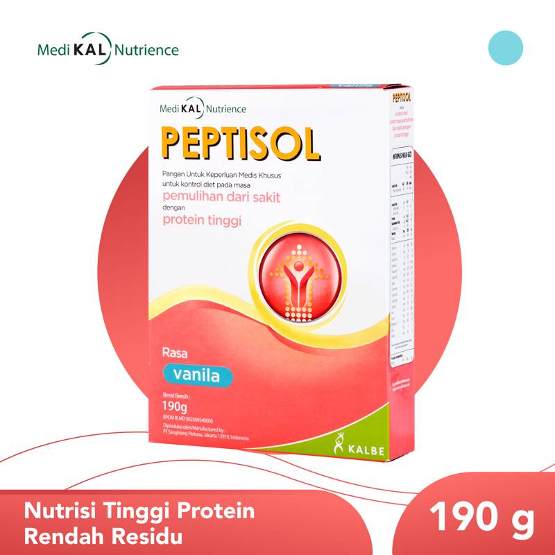 Promo Kalbe Peptisol Vanilla Minuman Kesehatan [190 g] Diskon 10% di ...