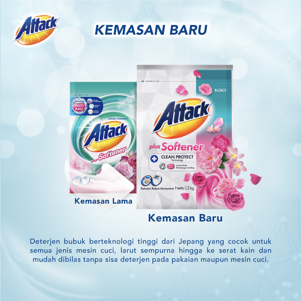 Promo Attack plus Softener Detergent Powder All Types Of Washing ...