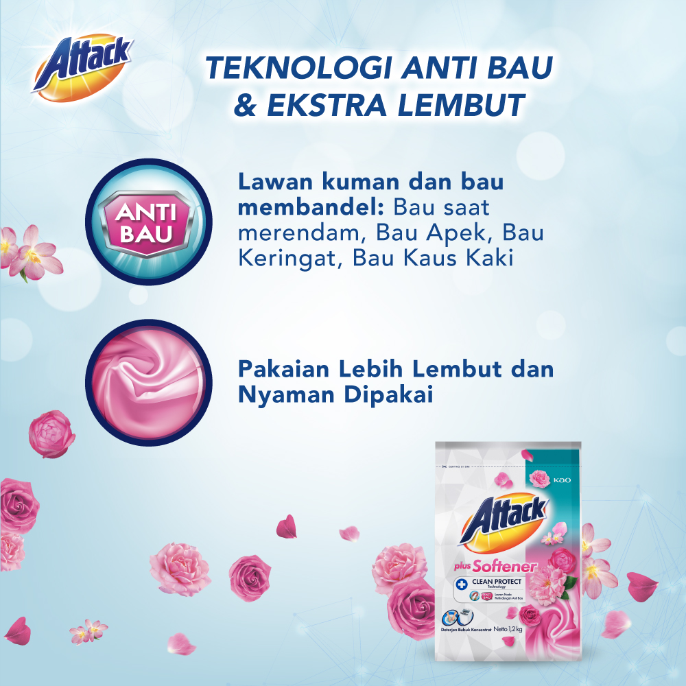 Promo Attack plus Softener Detergent Powder All Types Of Washing ...
