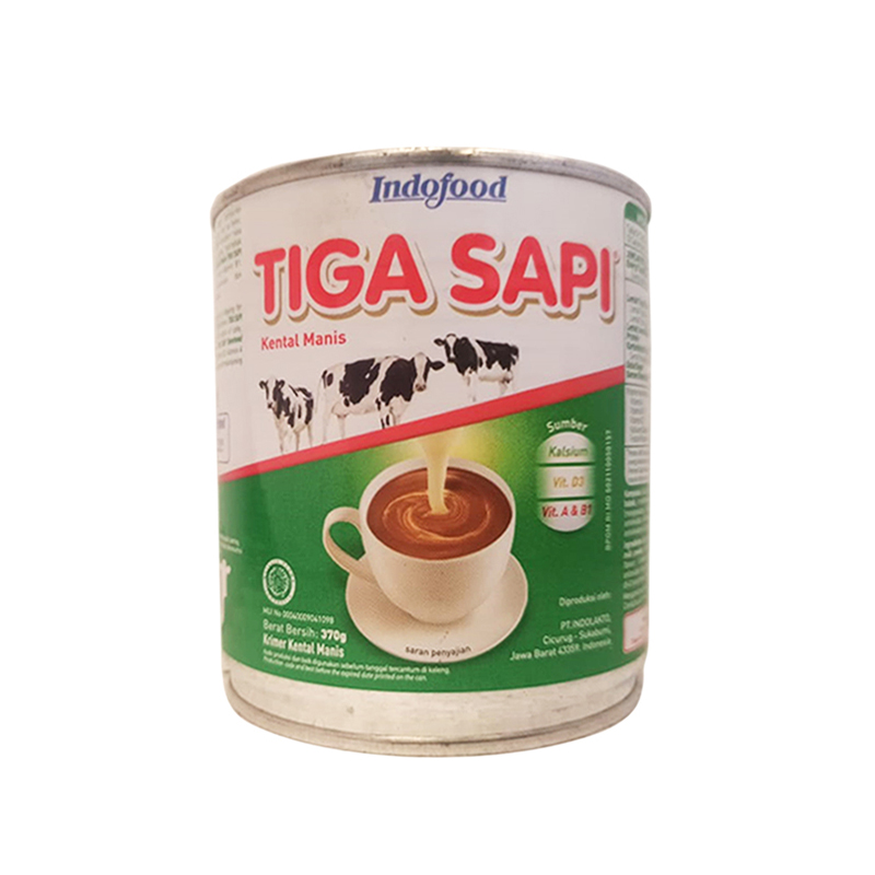Promo Tiga Sapi Plain Susu Kental Manis [370 g] Diskon 6% di Seller ...