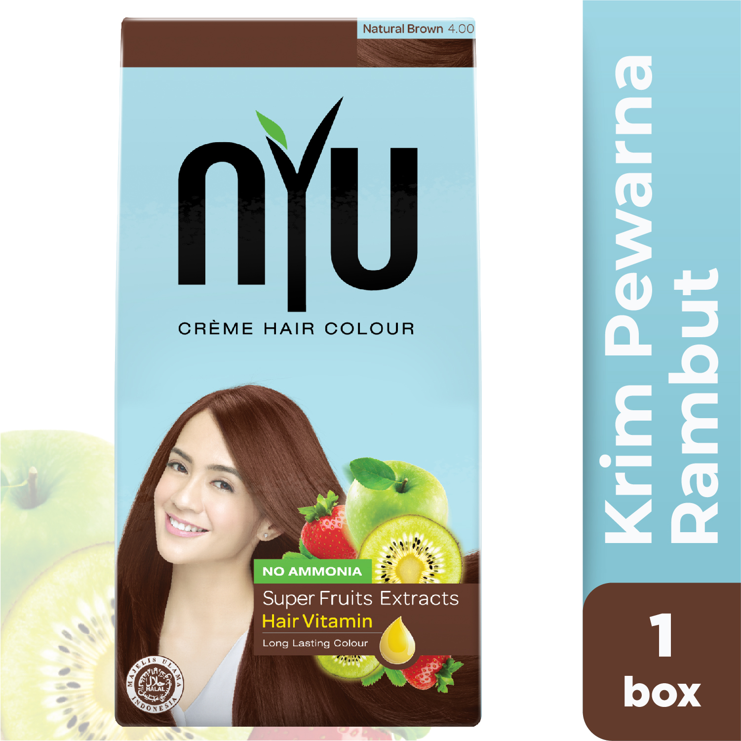 Jual Nyu Creme Hair Colour Pewarna Rambut Natural Brown Di Seller ...