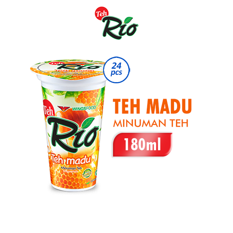 Jual TEH RIO RTD Cup Madu Minuman [180 mL/ 24 pcs] di Seller Bliblimart ...