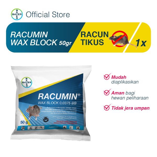 Jual Bayer Racumin Waxblock Racun Tikus di Seller Bayer Partner ...