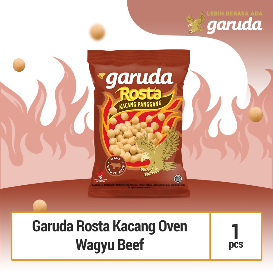 Jual Garuda Rosta Rasa Wagyu Beef [95 g] di Seller Garuda Snack ...