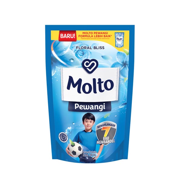 Jual MOLTO PEWANGI BLUE POUCH 780 ML di Seller Hypermart Ciputra World ...