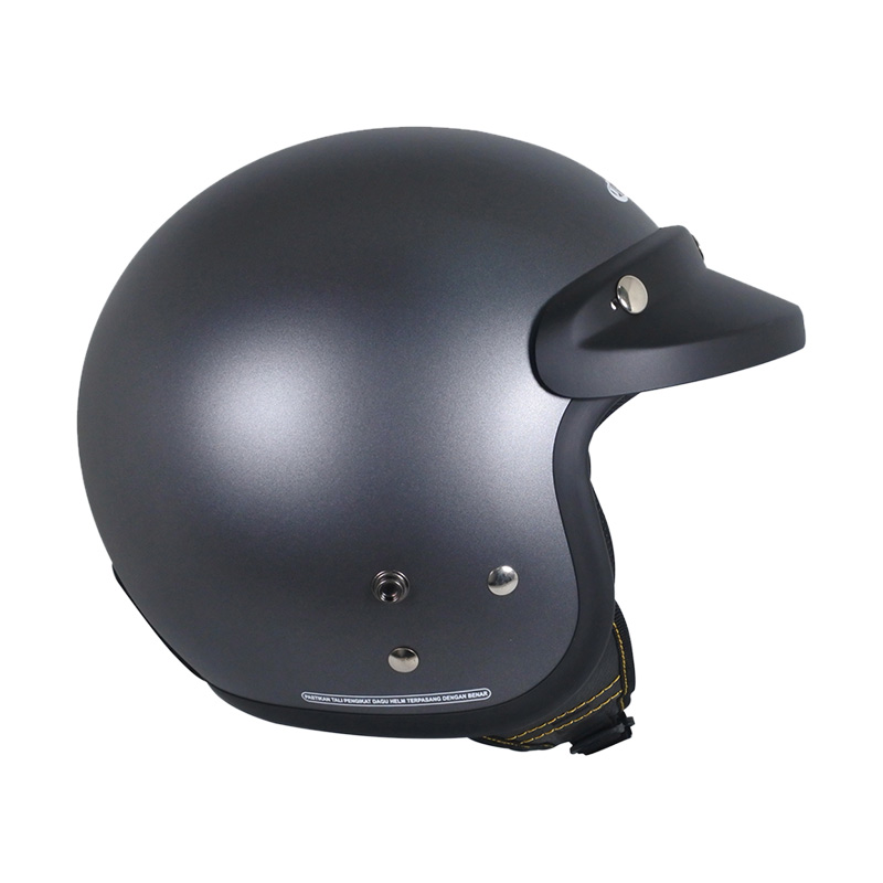 Promo Cargloss Cfm Retro Helm Half Face - Anchor Grey Doff Diskon 26% ...