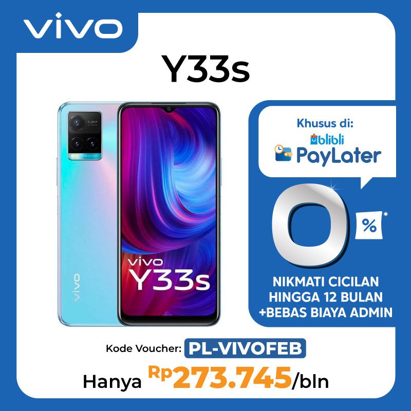 Jual Vivo Y33s Smartphone 8 4gb 128gb Free Foomee Bluetooth Speaker
