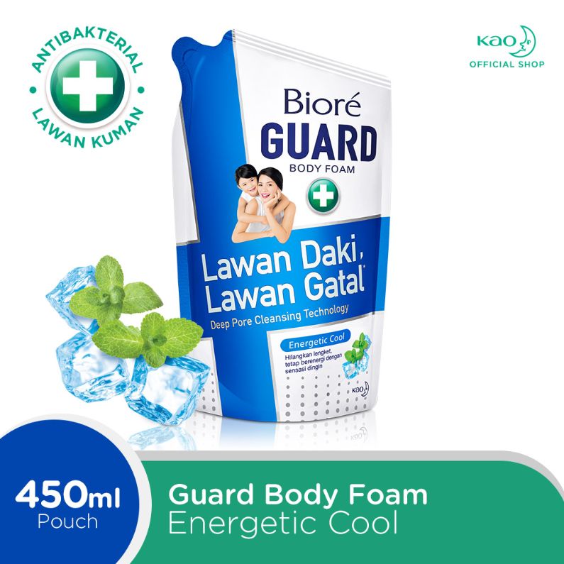 Jual Biore Guard Energetic Cool Body Foam [450 mL] BIRU di Seller DEYA ...