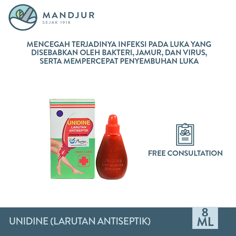Jual UNIDINE Larutan Antiseptik di Seller Apotek Mandjur Official Store ...