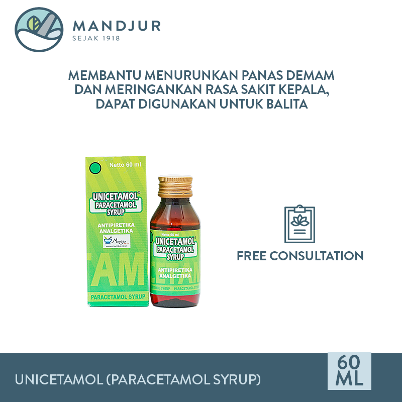 Jual Unicetamol Paracetamol 120mg/5ml Sirup 60 ml di Seller G-Mart ...