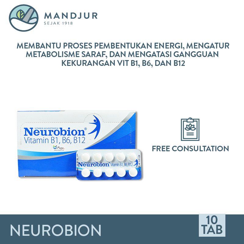 Jual Neurobion Obat Kesehatan [1 Blister @ 10 Tablet] di Seller Apotek ...