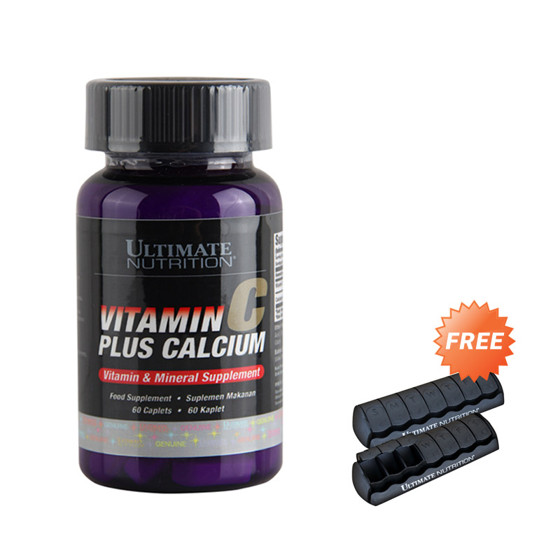 Jual Ultimate Nutrition Vitamin C Plus Calcium Suplemen [60 Caplets] di ...