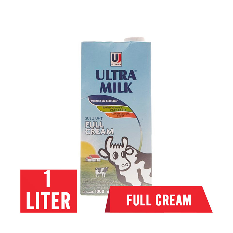 Jual Ultra Milk Susu UHT - Plain [1 L] di Seller Ternakmart - Dr. Sutomo, Kota Surabaya | Blibli