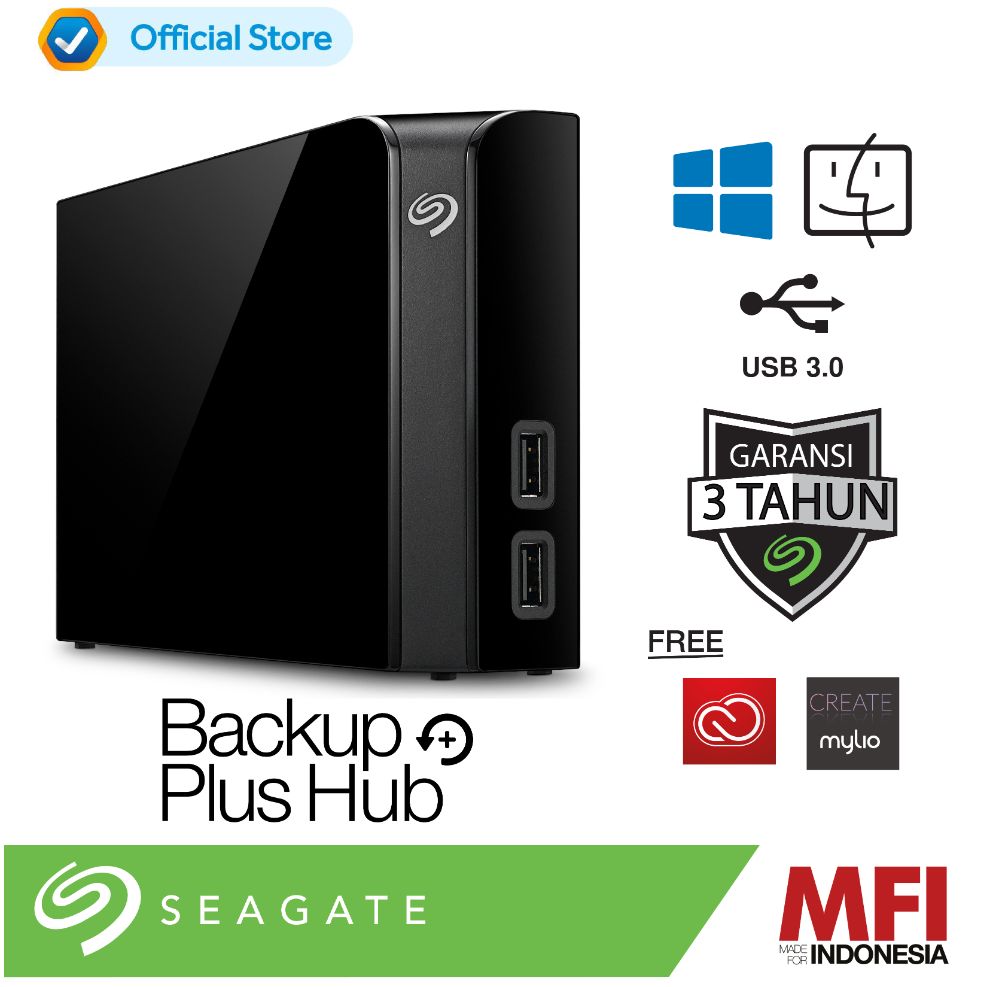 Jual Seagate Backup Plus Desktop HUB 8TB Hard Disk di Seller Blibli Official Store (Komputer ...