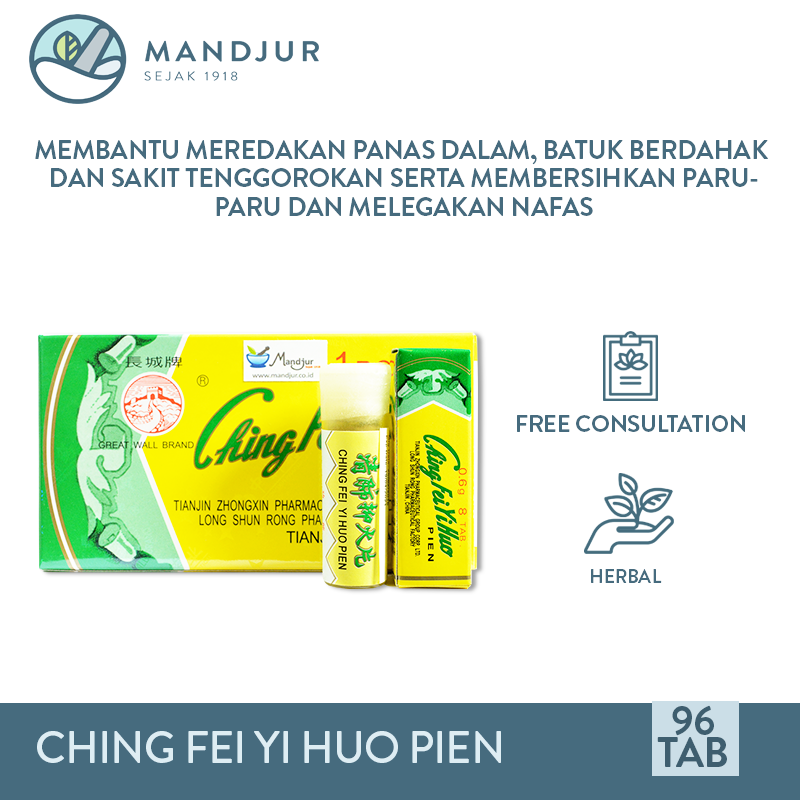 Jual Great Wall Ching Fei Yi Huo Pien Obat Herbal [12 pcs] di Seller ...