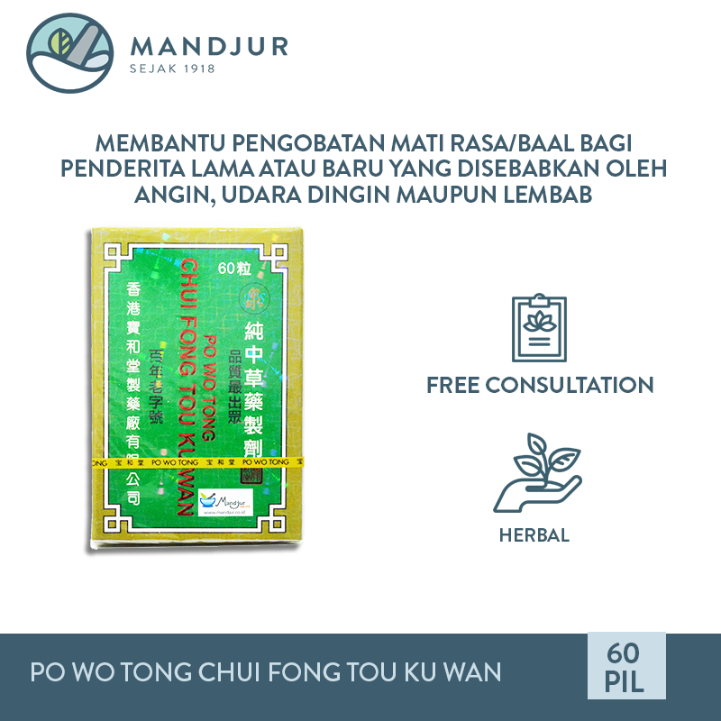 Jual Po Wo Tong Chui Fong Tou Ku Wan Obat Rematik di Seller SINAR ...