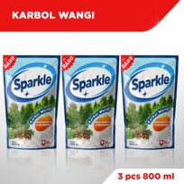 Promo Sparkle Karbol Wangi Pine Cairan Pembersih Lantai 800 Ml 3 Pcs Promo Sparkle Karbol Wangi Pine Cairan Pembersih Lantai 800 Ml 3 Pcs